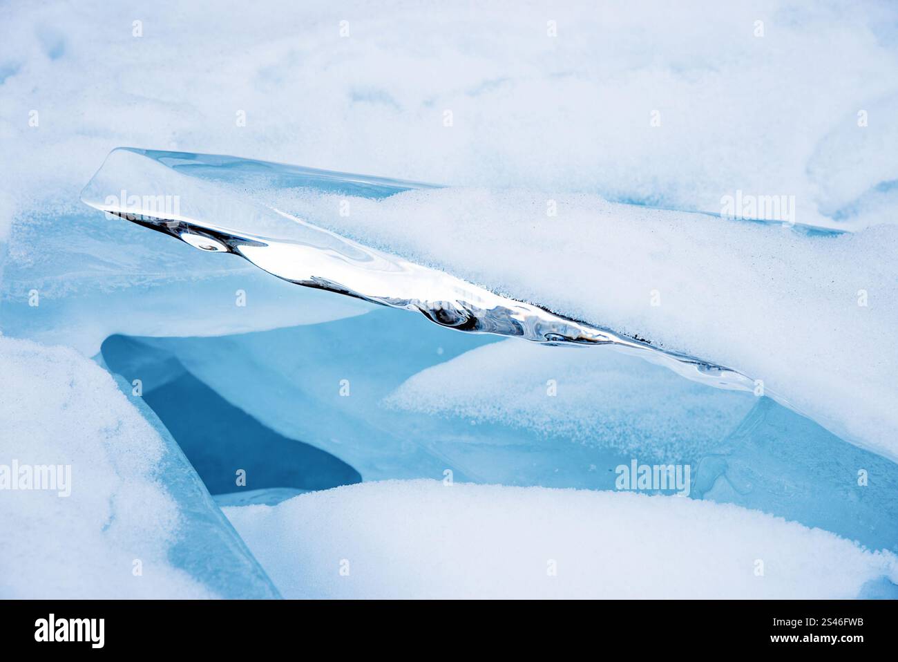 Deep blue ice texture, lake water frozen in winter, icy wallpaper Stock ...