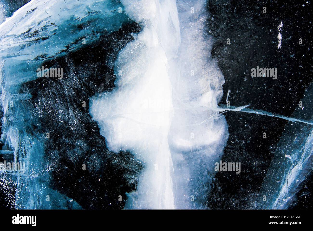 Deep blue ice texture, lake water frozen in winter, icy wallpaper Stock ...