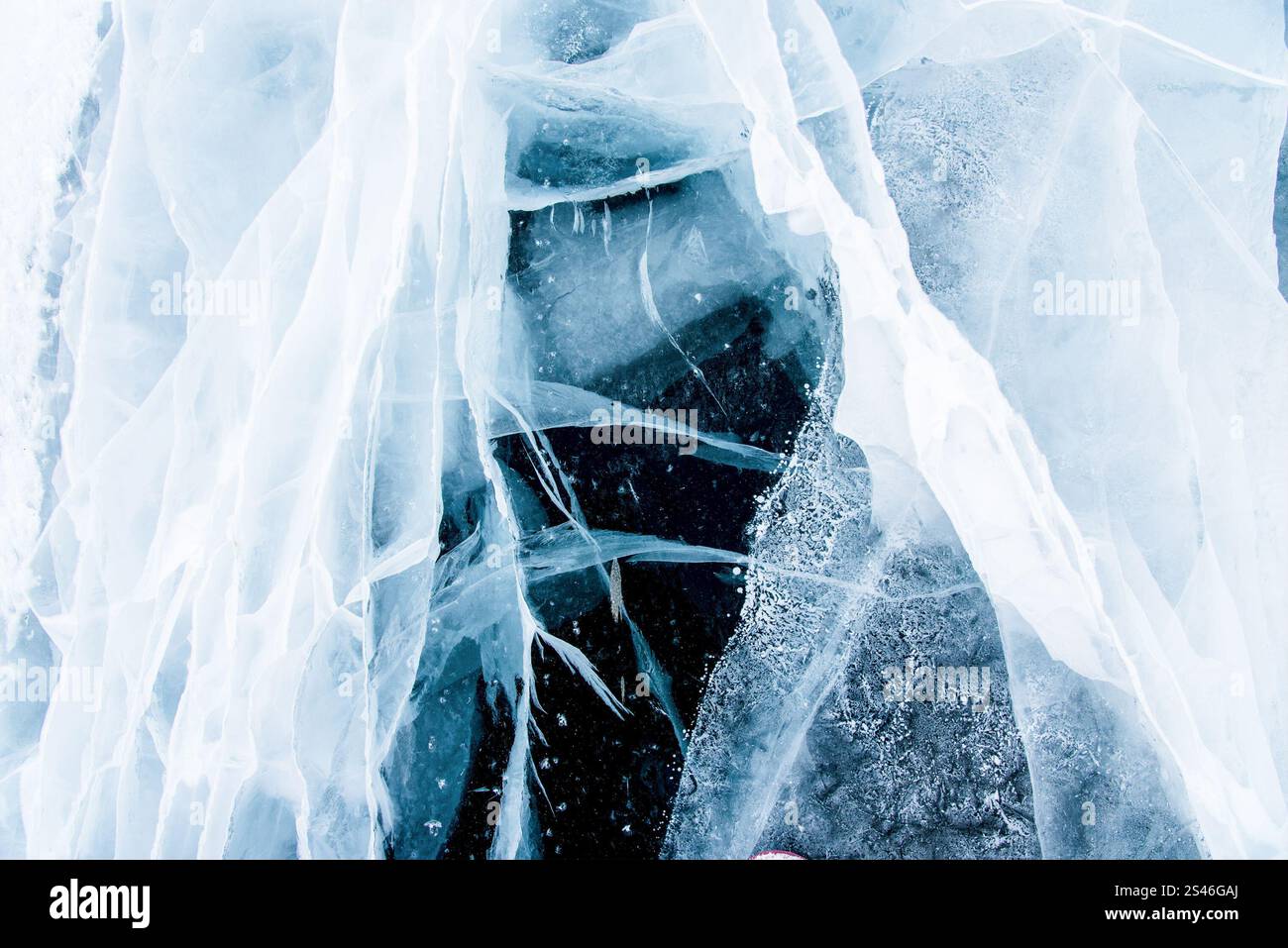 Deep blue ice texture, lake water frozen in winter, icy wallpaper Stock ...
