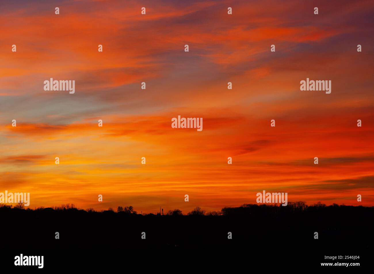 Dramatic scenic after sunset sky background. Twilight sky. Dark horizon ...
