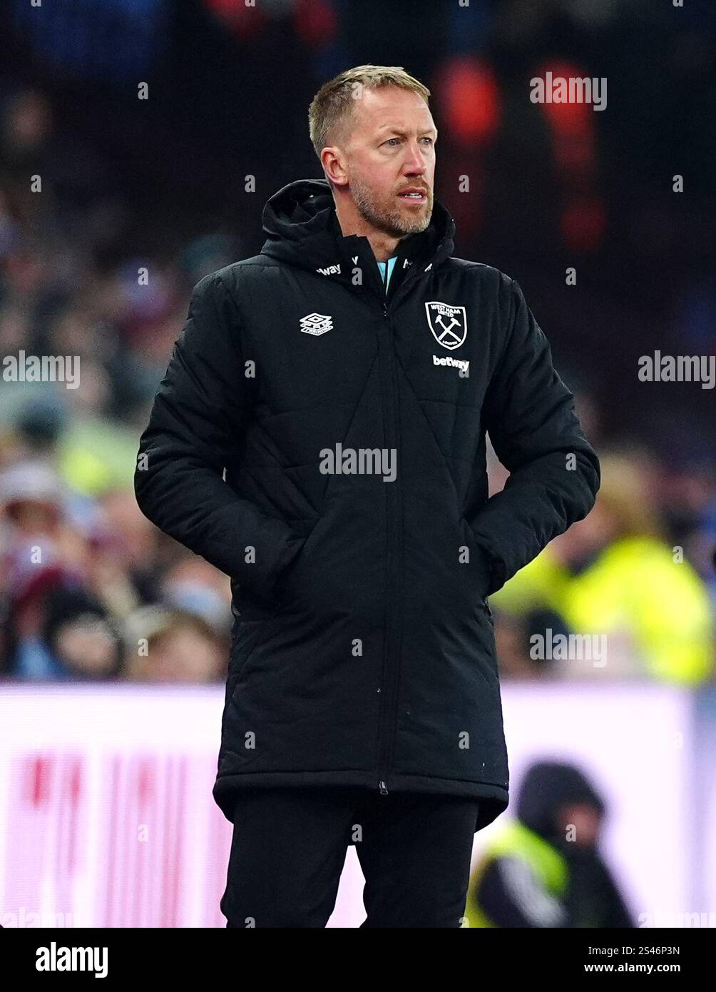 West Ham United manager Graham Potter during the Emirates FA Cup third ...