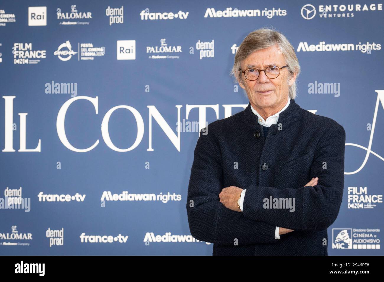 Rome, Italy. 10th Jan, 2025. Bille August attends the “Il Conte di ...