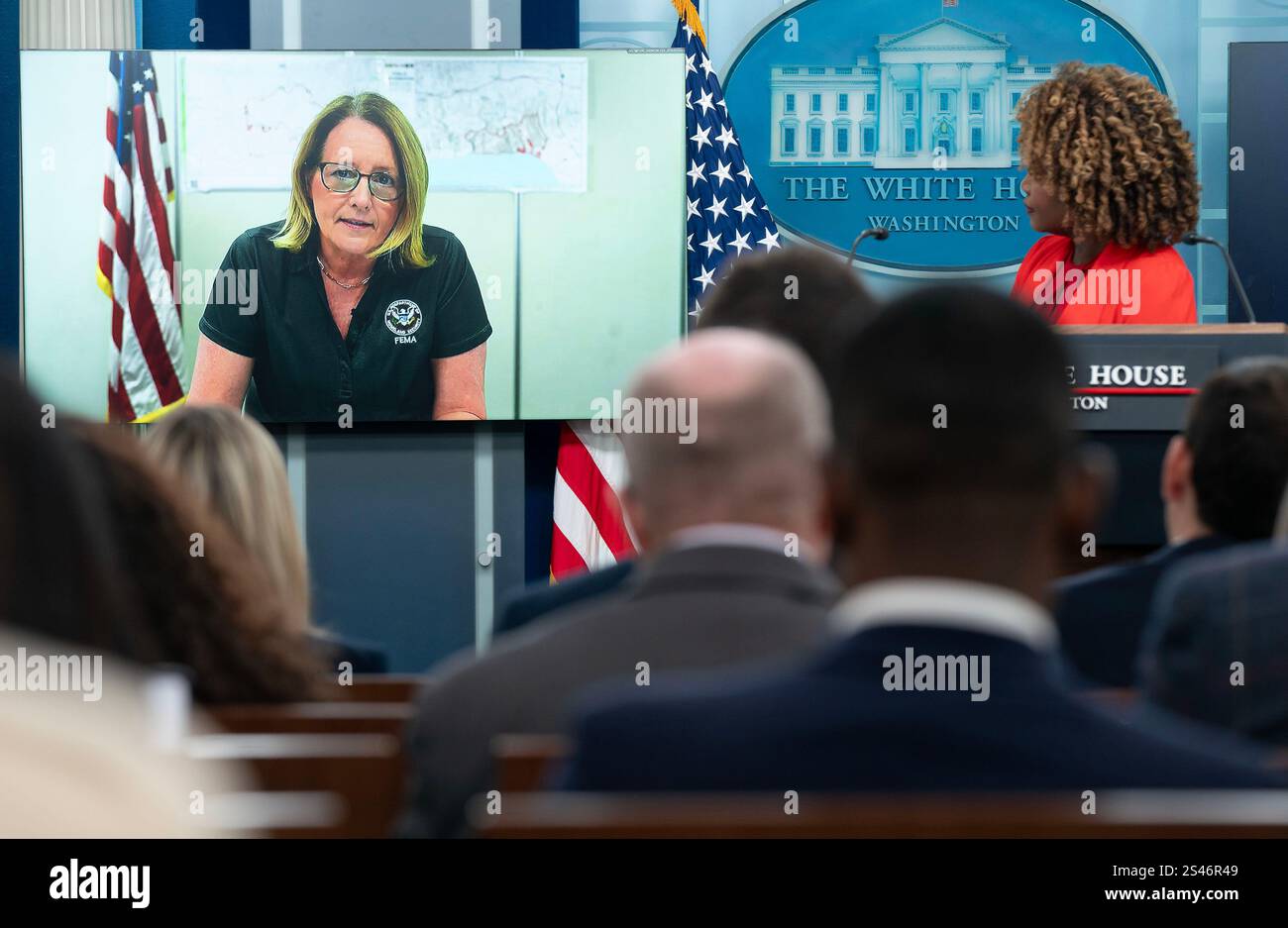 Washington, United States. 10th Jan, 2025. Press Secretary Karine Jean ...