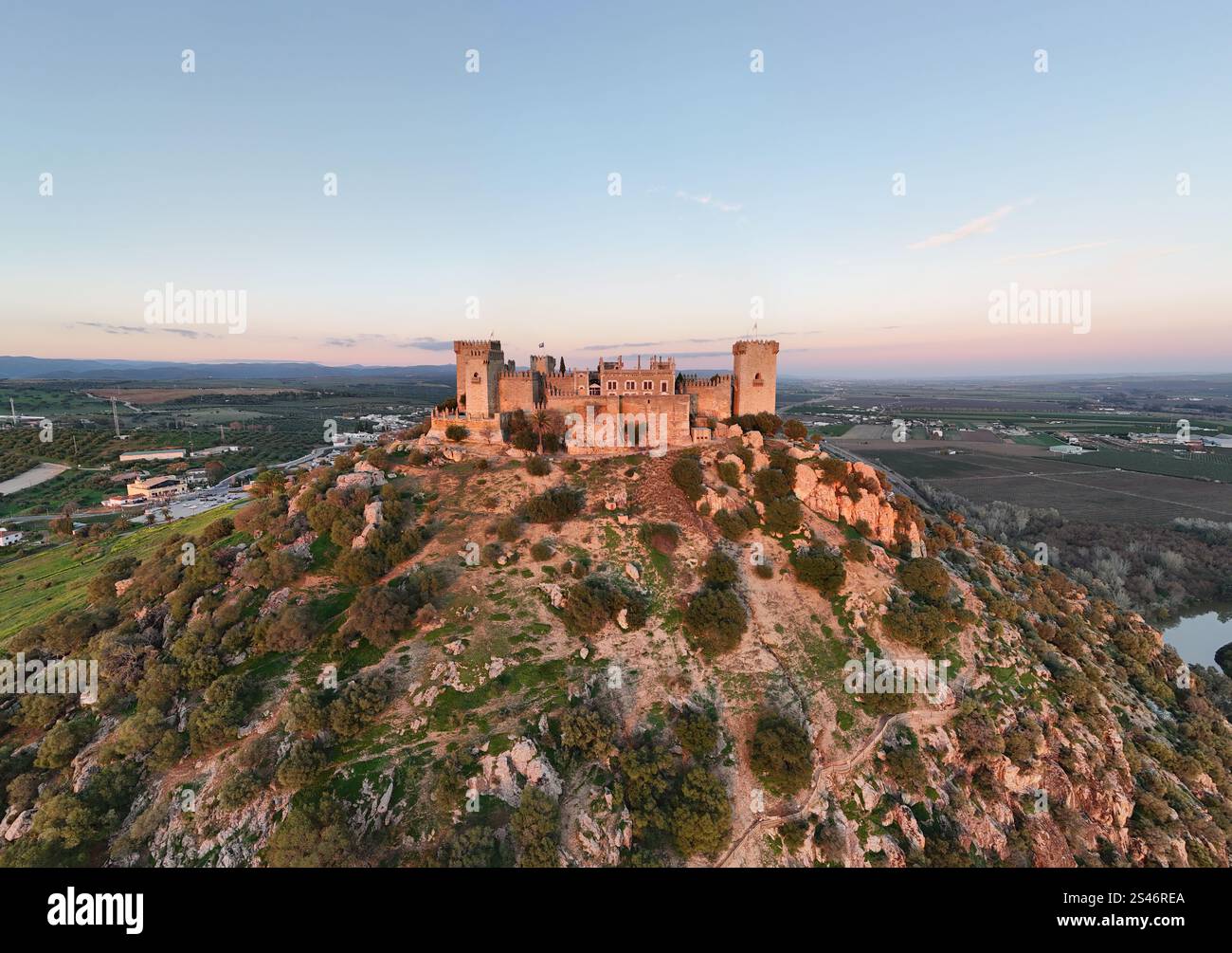 The Castle of Almodovar del Rio an Andalusian fortress located in the ...