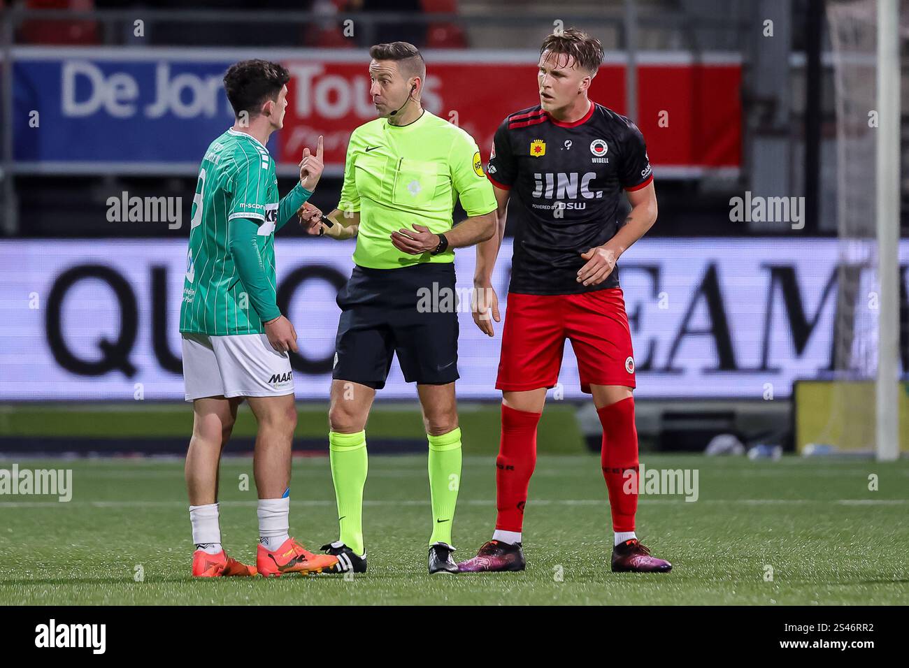 Rotterdam - Pol van Boekel, Casper Widell of Excelsior Rotterdam during ...