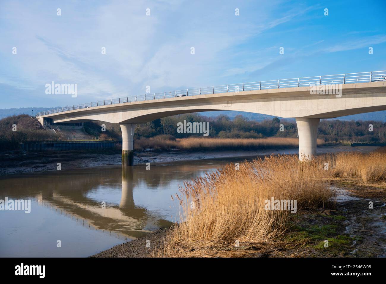 The new Medway Crossing bridge at the new Peters Village between ...
