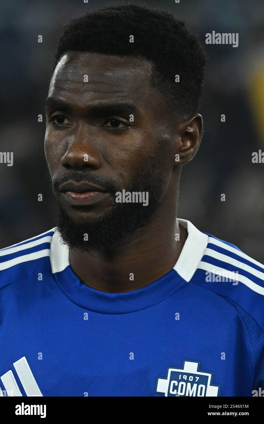 Rome, Italy. 10th Jan, 2025. Alieu Fadera of Como 1907 look at during ...