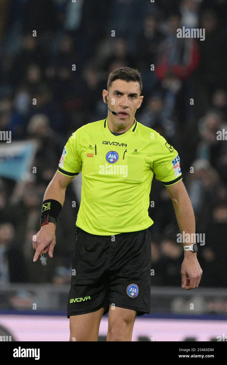 Paride Tremolada referree during the Serie A Enilive soccer match ...
