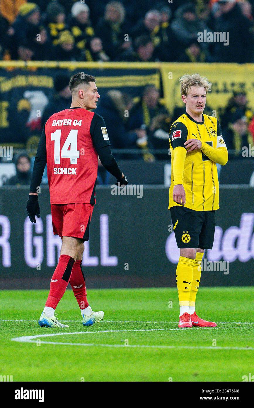 Dortmund, Deutschland. 10th Jan, 2025. 10.01.2025, Borussia Dortmund vs. Bayern 04 Leverkusen, 1 ...