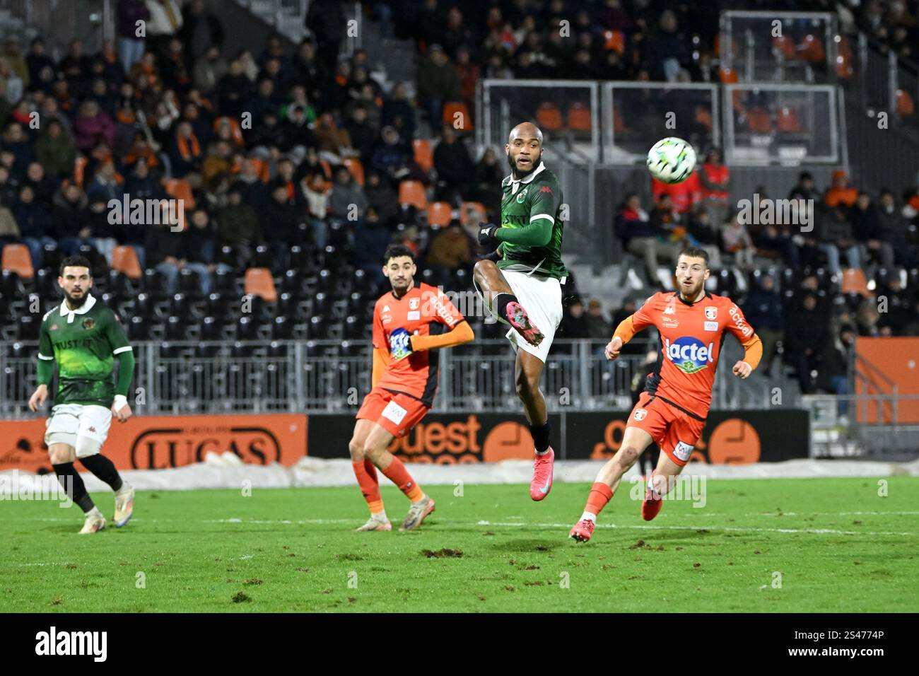 26 Jose DEMBI (red) during the Ligue 2 BKT match between Laval and Red ...