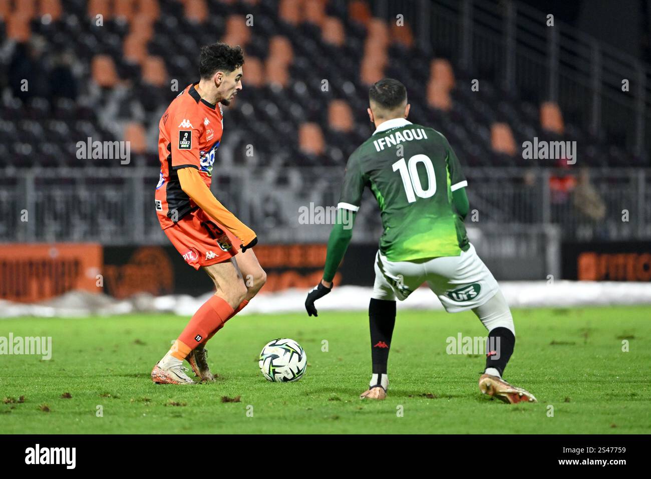 19 Malik SELLOUKI (slmfc) during the Ligue 2 BKT match between Laval ...