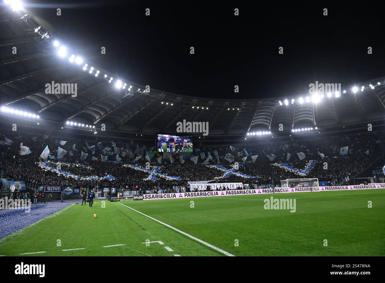 Supporters of S.S. Lazio during the 20th day of the Serie A ...