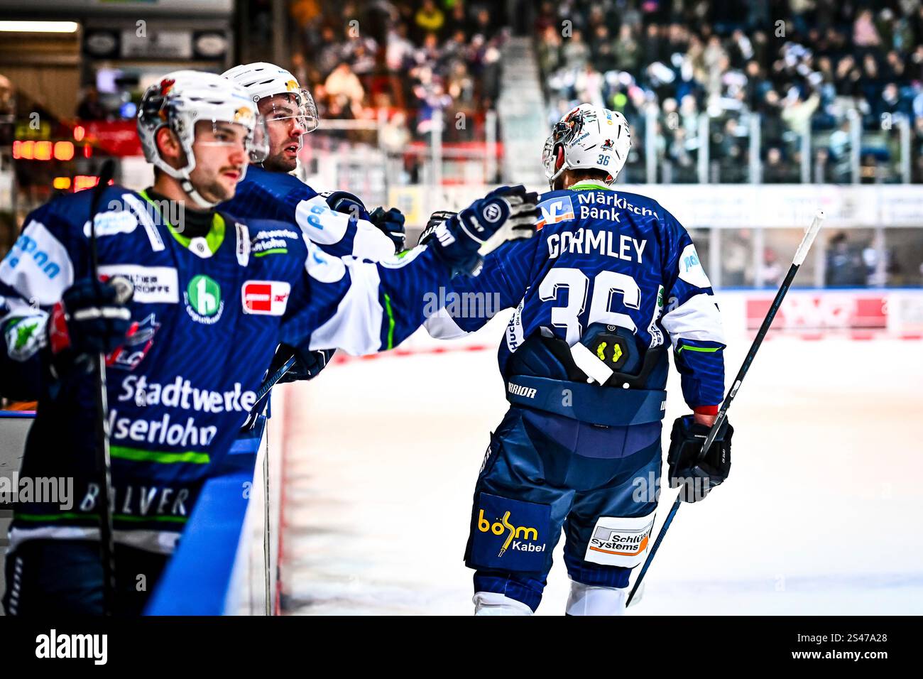 Torjubel, Jubel, Freude bei Torschütze Brandon Gormley (Iserlohn ...