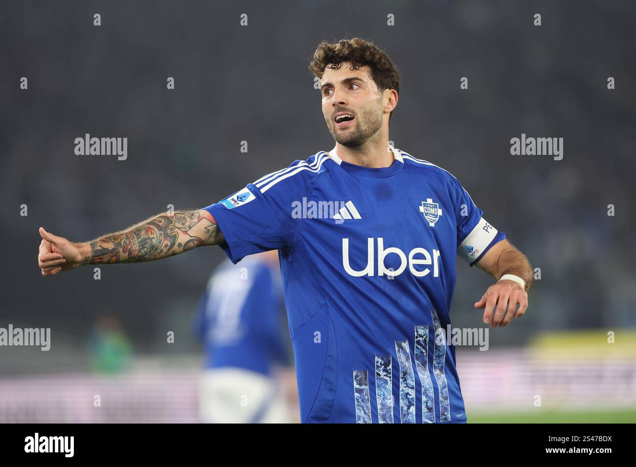 Rome, Italy. 10th Jan, 2025. Rome, Italy 10.01.2025 : Patrick Cutrone of Como during Italian ...