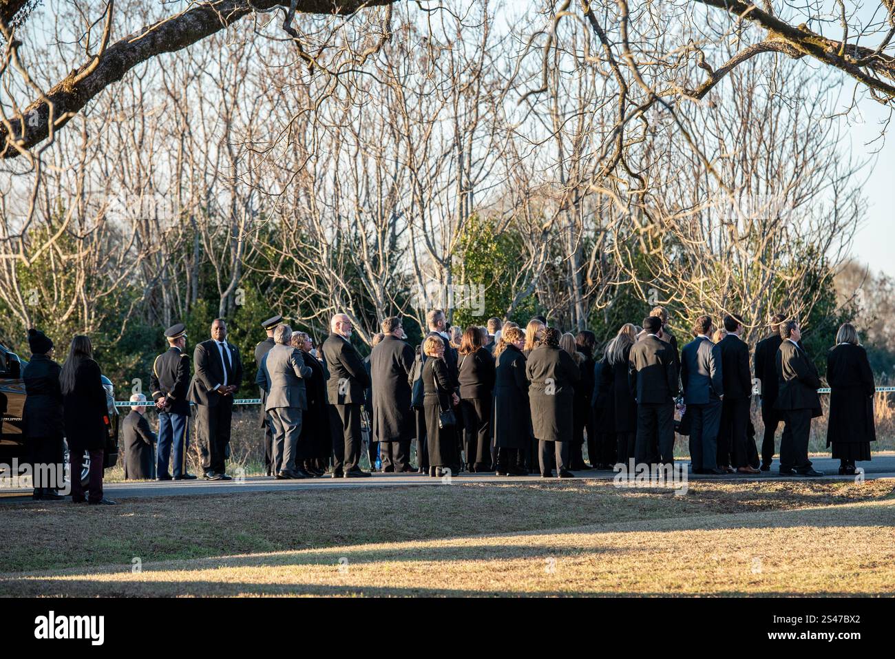 Plains, United States Of America. 10th Jan, 2025. Guests watch United ...