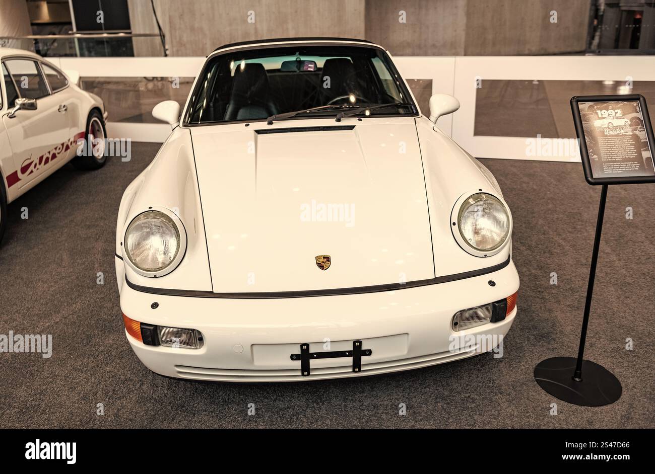 New York City, USA - March 27, 2024: 1992 Porsche 911 964 vintage ...