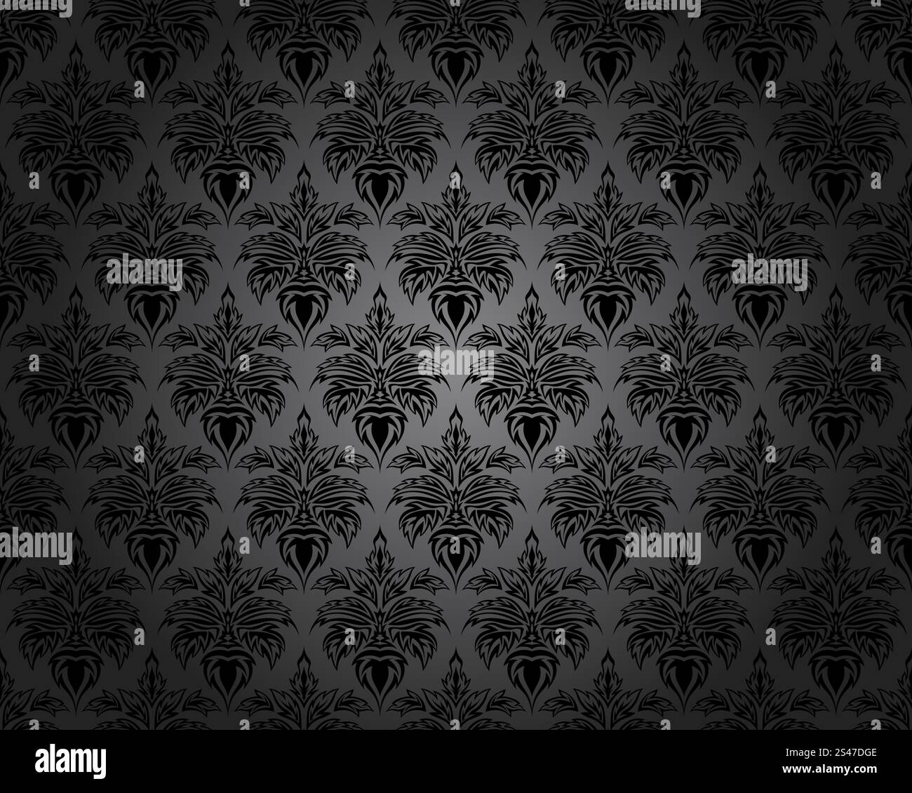Damask Seamless Pattern. Elegant Design in Royal Baroque Style ...
