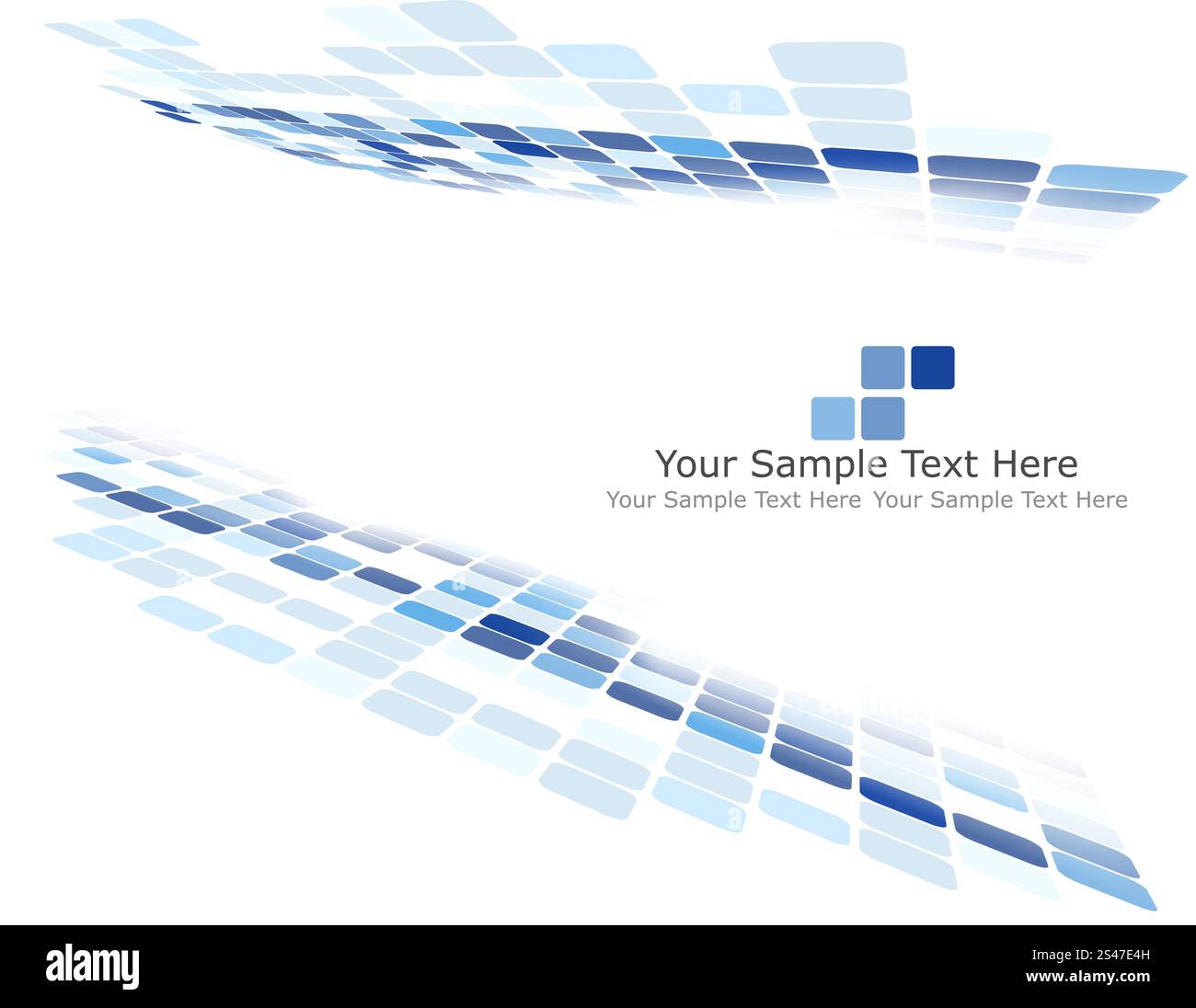 Checkered Background With Text Space. Ideal Balanced Colors in Blue ...