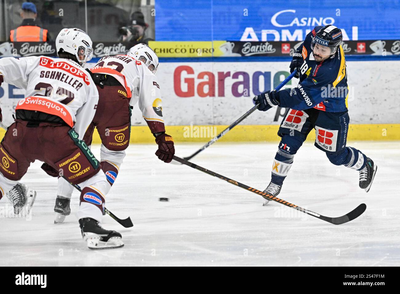 Ambri, Switzerland. 10th Jan, 2025. 10/01/2025, Ambri, Gottardo Arena ...