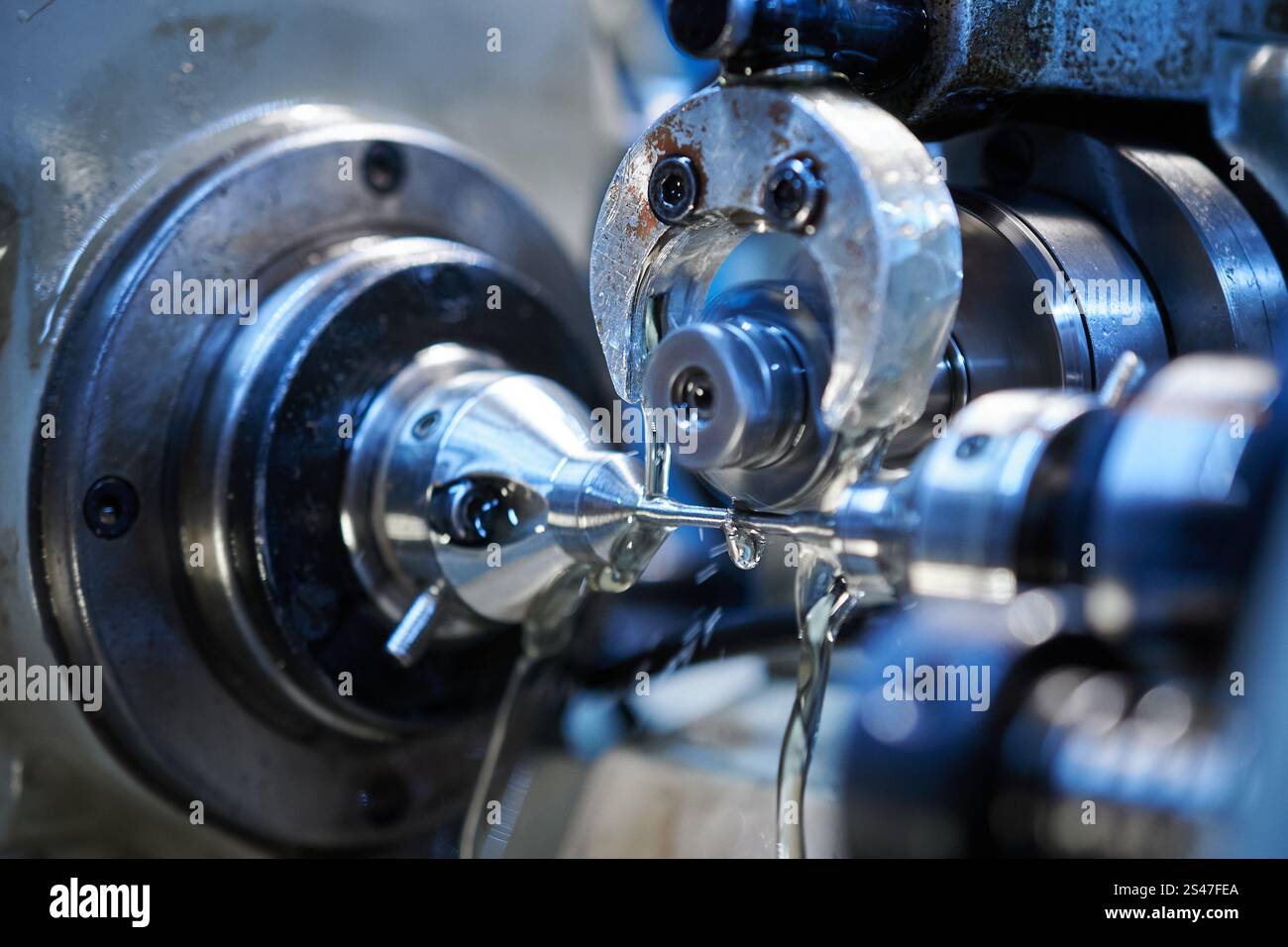 Precision machining in action as a milling machine shapes intricate ...