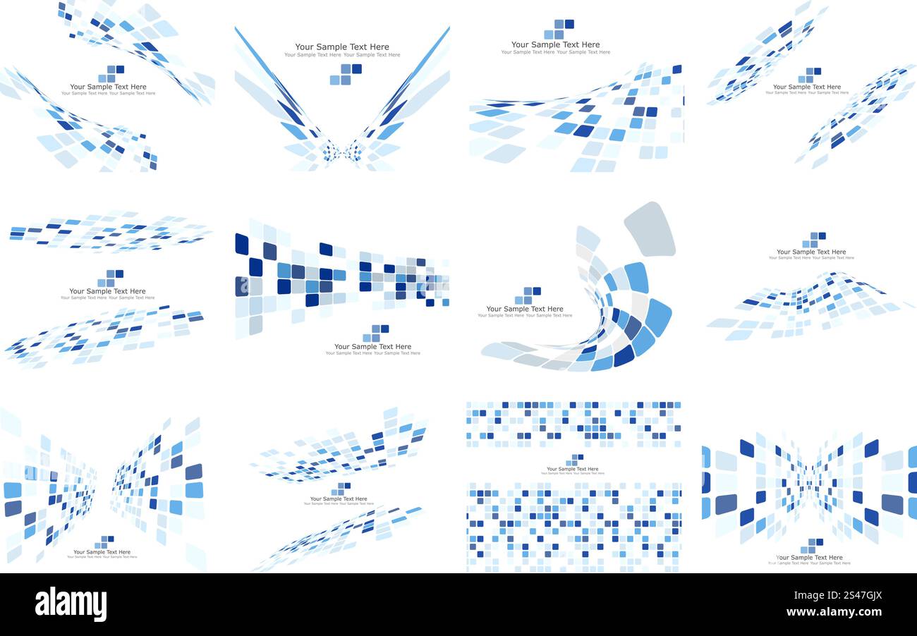 Set of Checkered Backgrounds With Text Space. Ideal Balanced Colors in ...