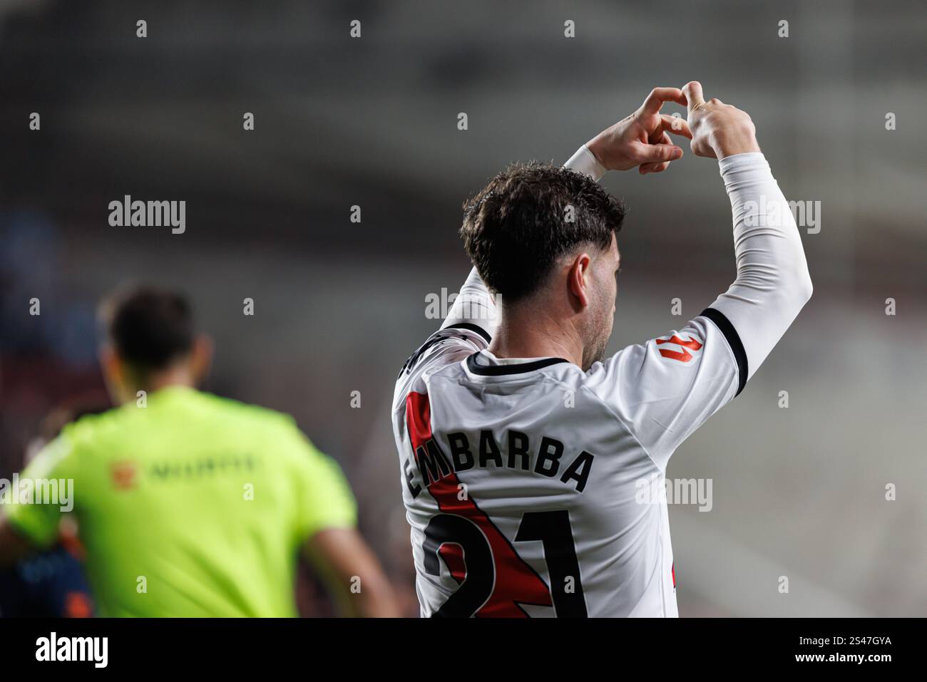 Madrid, Spain. 10th Jan 2025. Adrian Embarba (Rayo Vallecano) seen ...