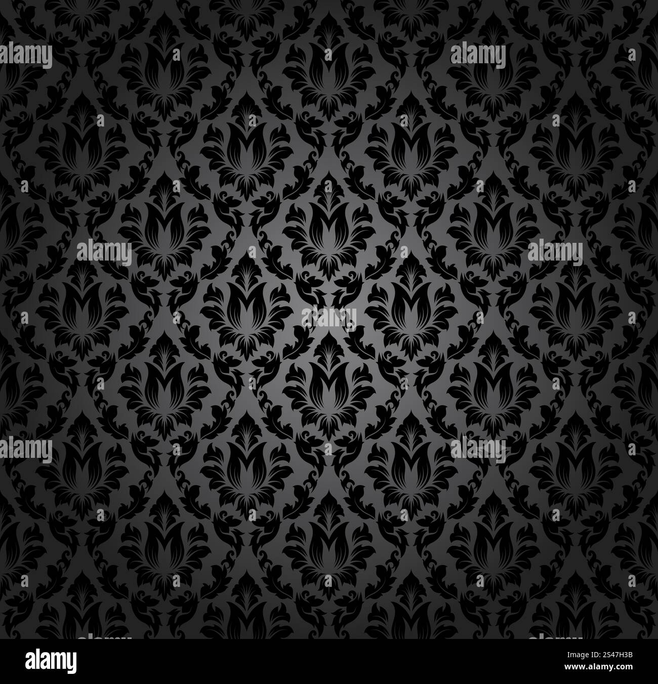 Damask Seamless Pattern. Elegant Design in Royal Baroque Style ...