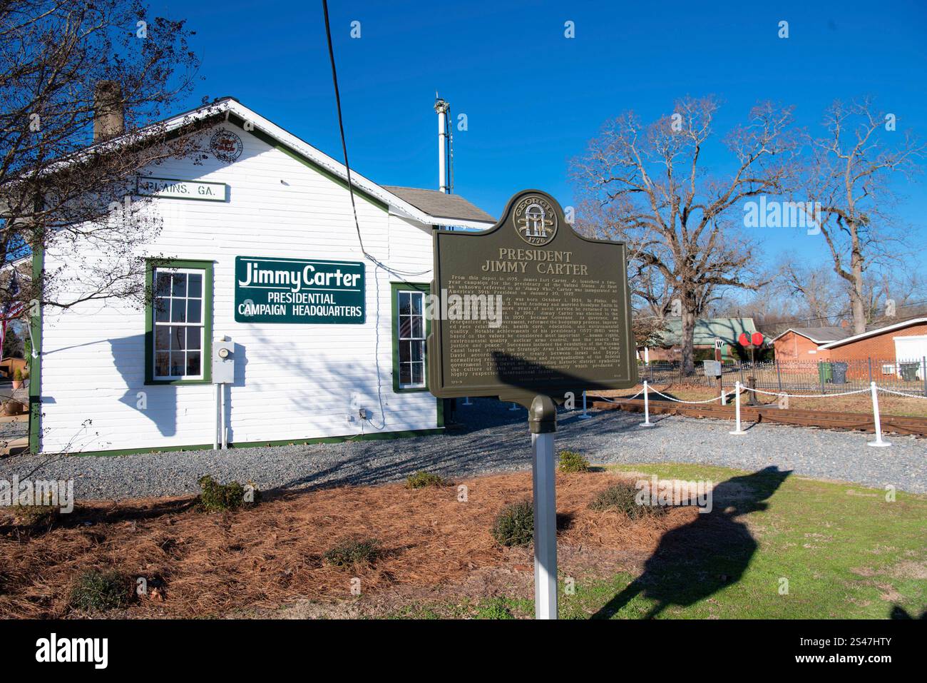 Train Depot in downtown area of former United States President Jimmy ...