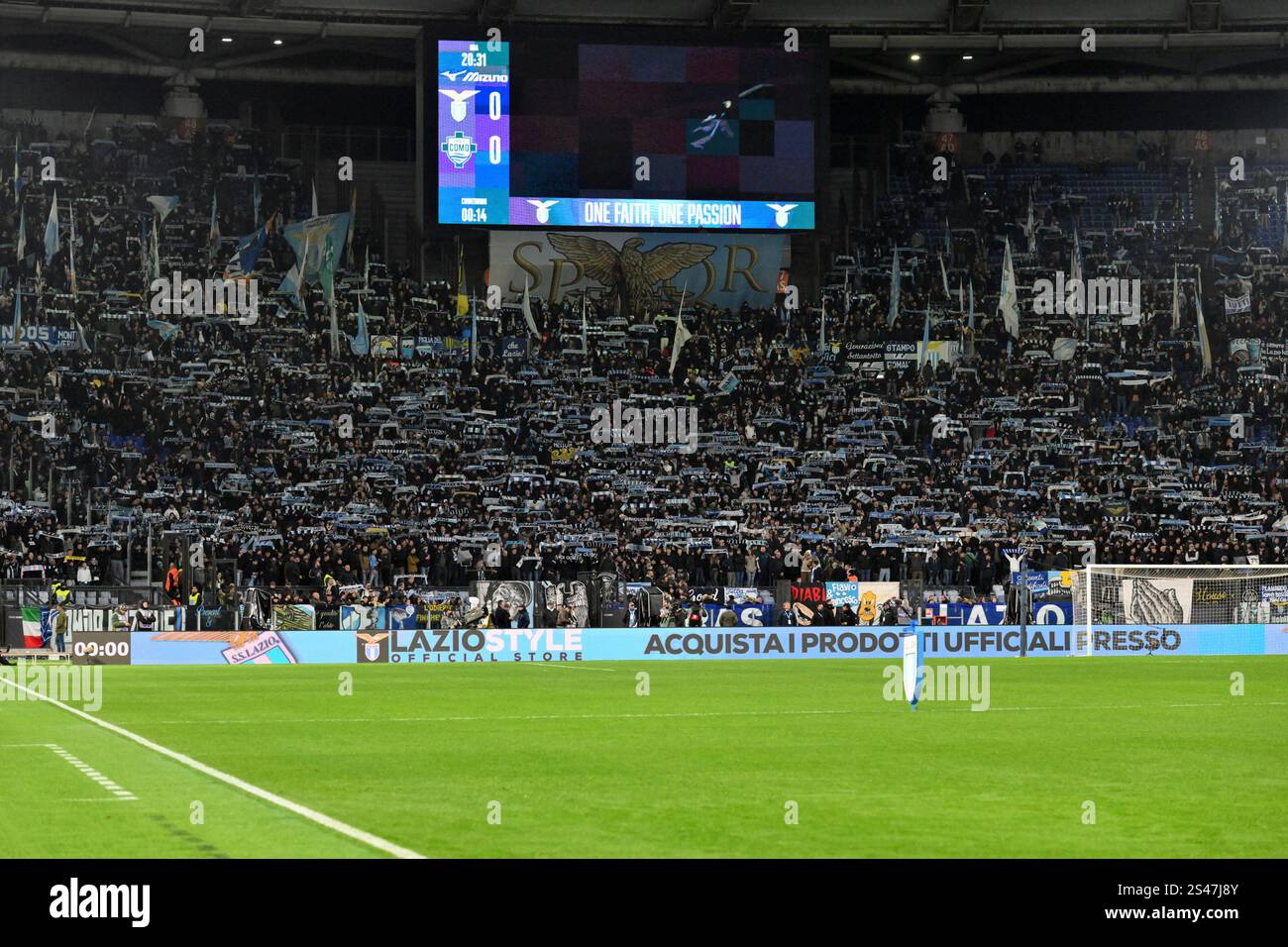 Stadio Olimpico, Rome, Italy. 10th Jan, 2025. Italian Serie A Football; Lazio versus Como; Lazio ...