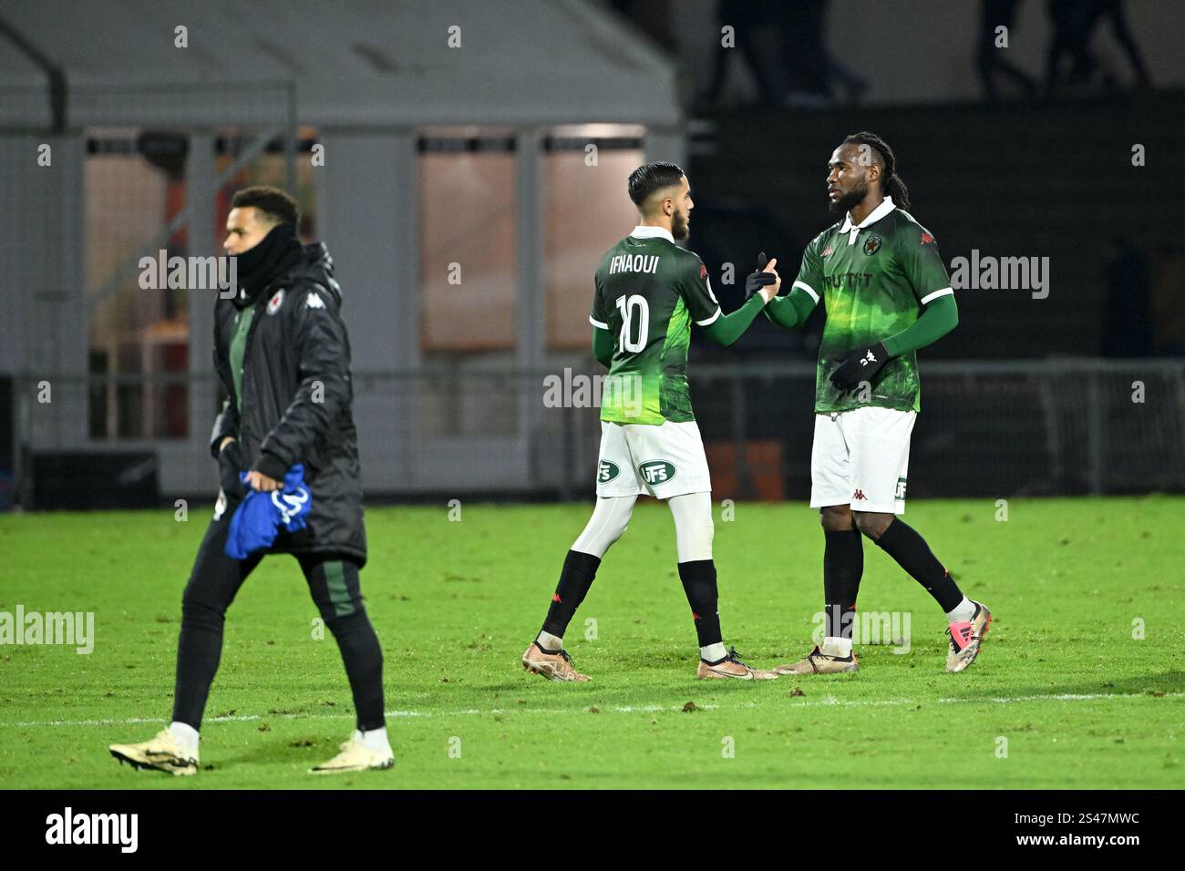 02 Blondon MEYAPYA (red) during the Ligue 2 BKT match between Laval and ...