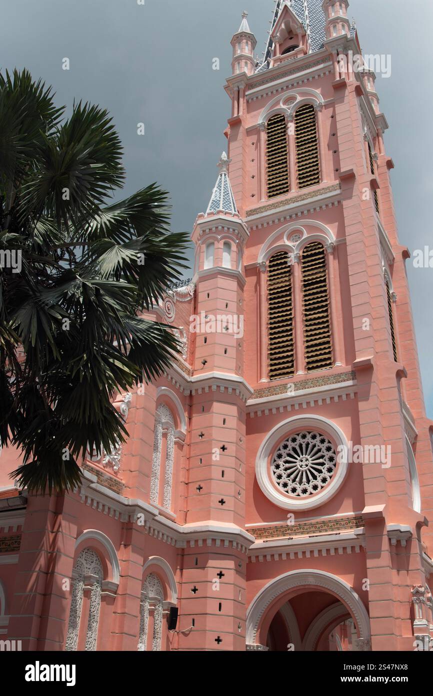 Pink Roman Catholic Church in Ho Chi Minh City, Vietnam Stock Photo - Alamy