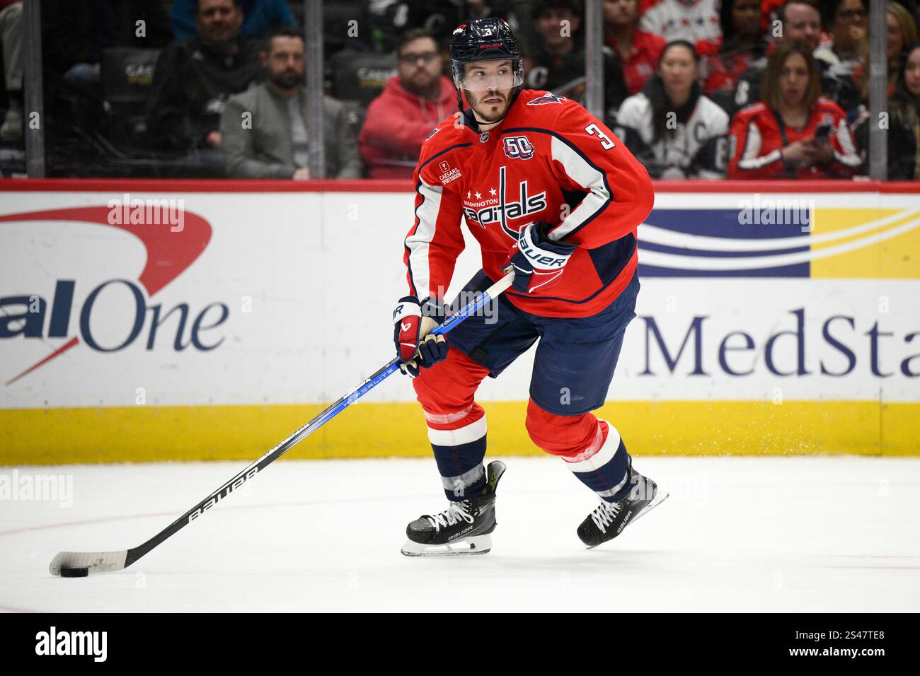 Washington Capitals defenseman Matt Roy (3) in action during the second ...
