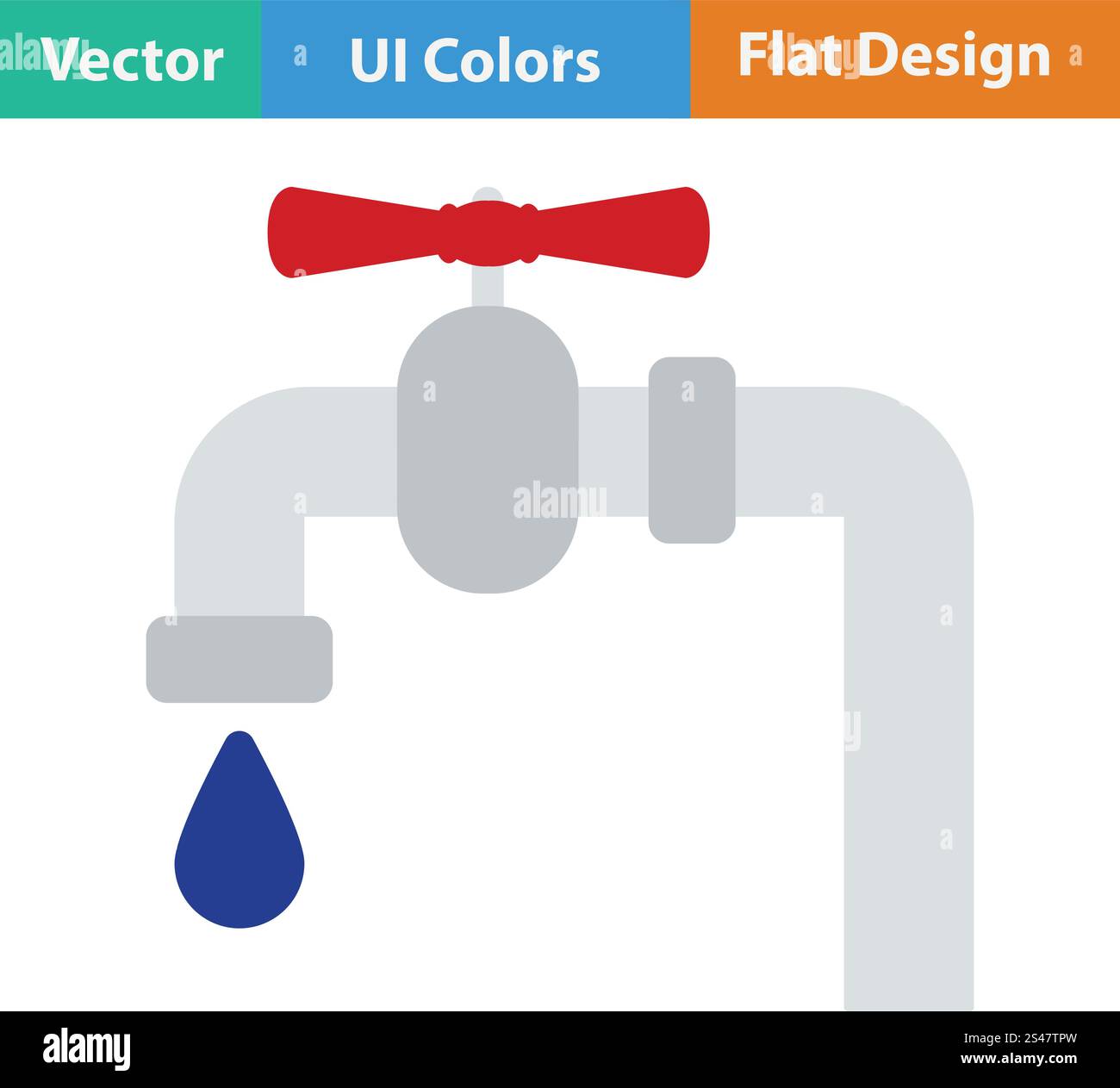 Flat design icon of in ui colors. Vector illustration.. Flat design ...