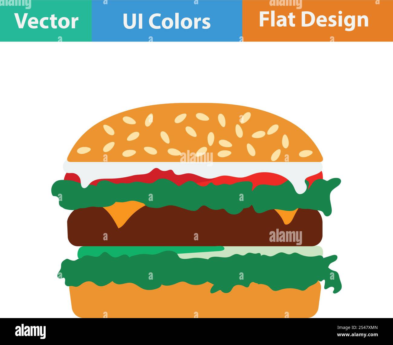 Hamburger icon. Vector illustration Stock Vector Image & Art - Alamy