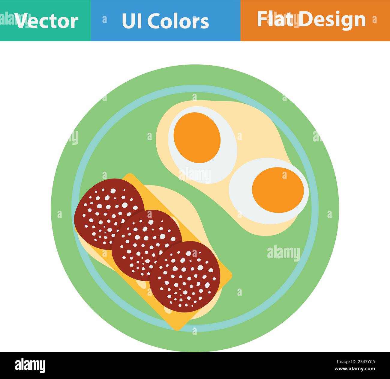 Omlet and sandwich icon. Vector illustration Stock Vector Image & Art ...