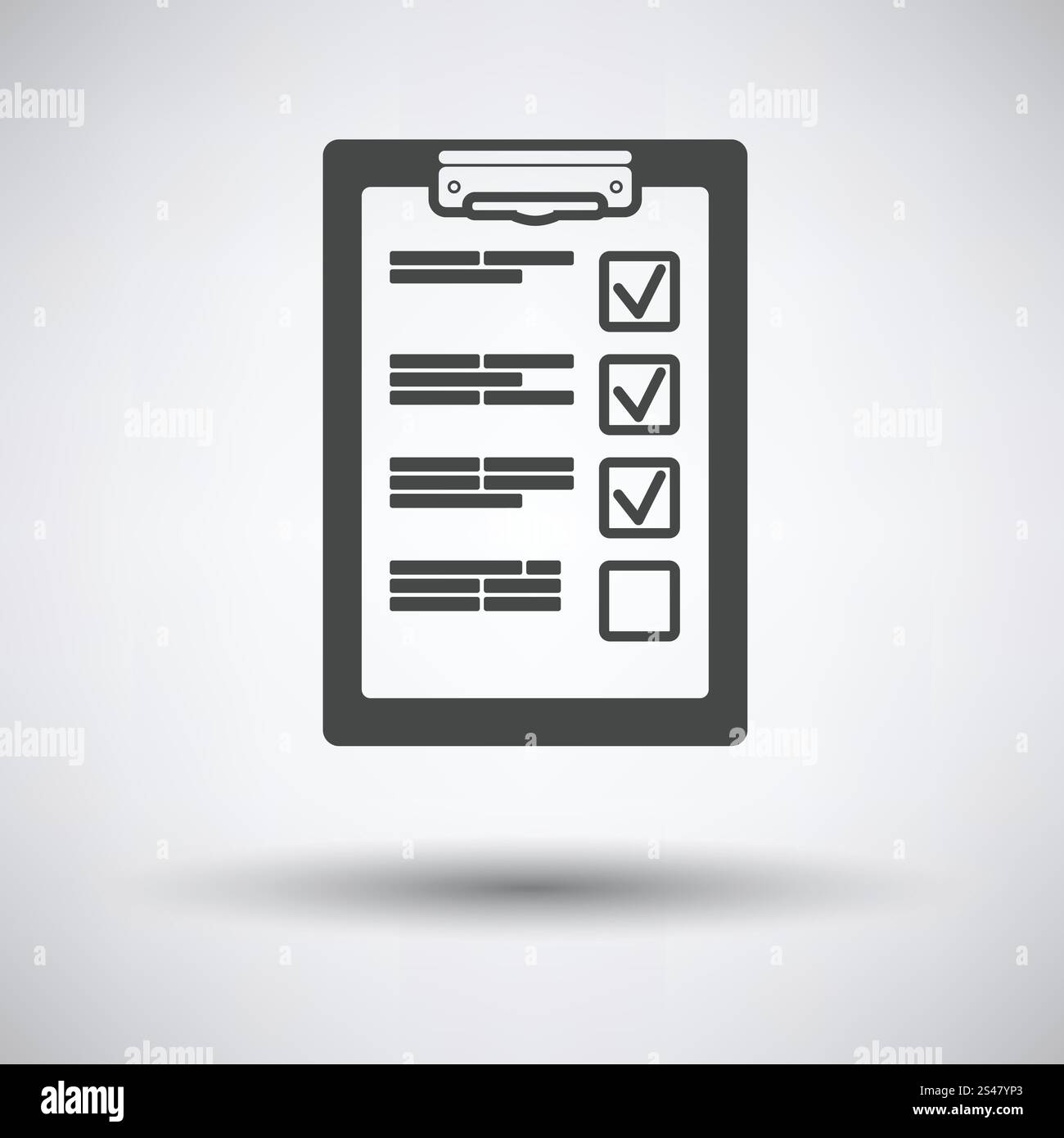 Training plan tablet icon on gray background with round shadow. Vector ...