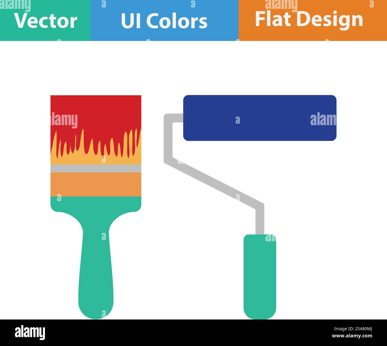Flat design icon of in ui colors. Vector illustration.. Flat design ...