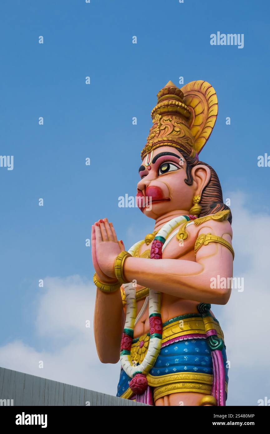 Huge Hindu god Large Hanuman statue in Andhra Pradesh state India ...