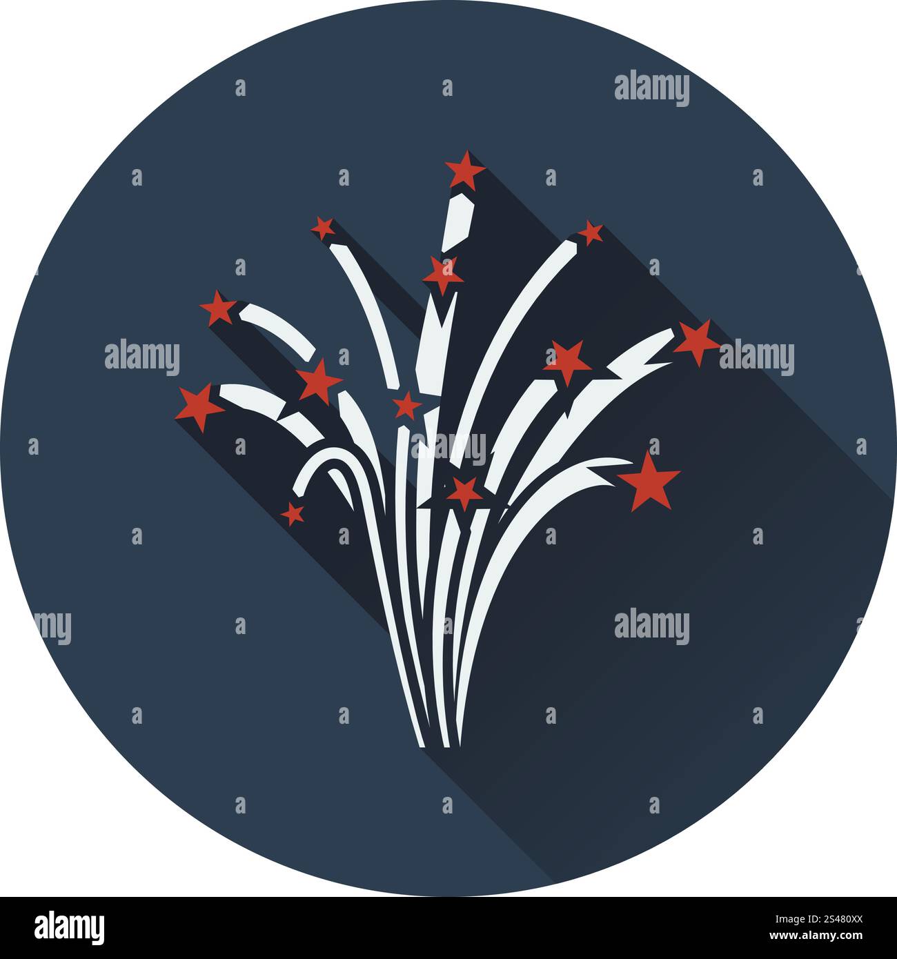 Fireworks icon. Flat design. Vector illustration Stock Vector Image ...