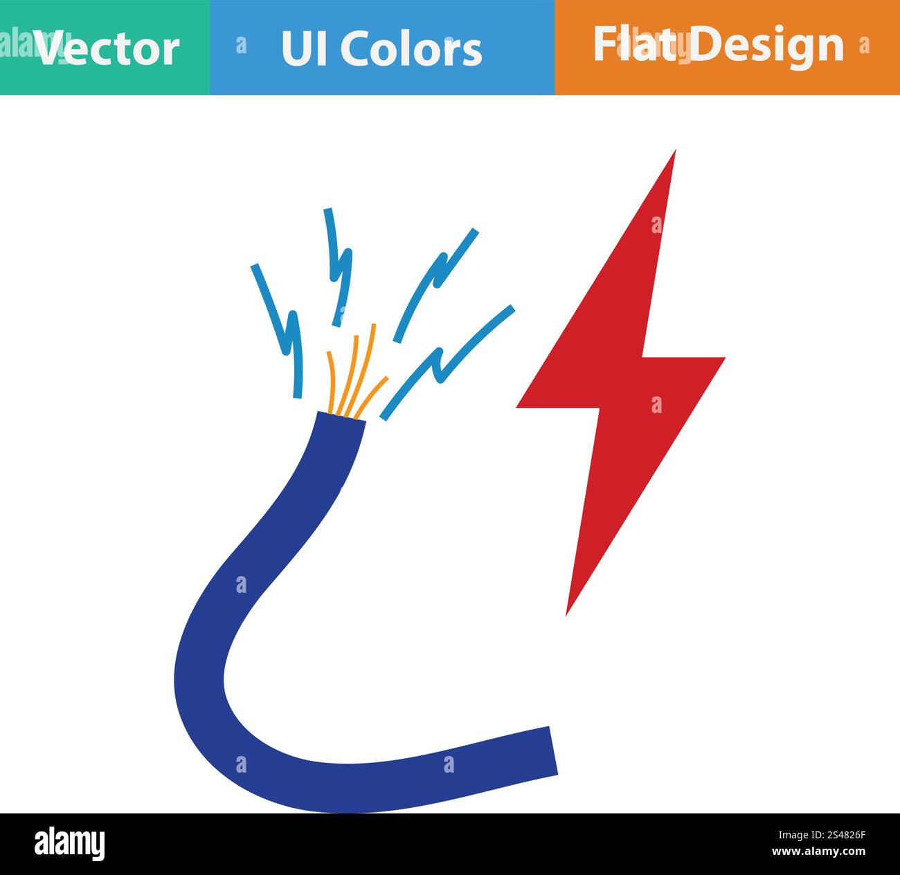 Flat design icon of in ui colors. Vector illustration.. Flat design ...