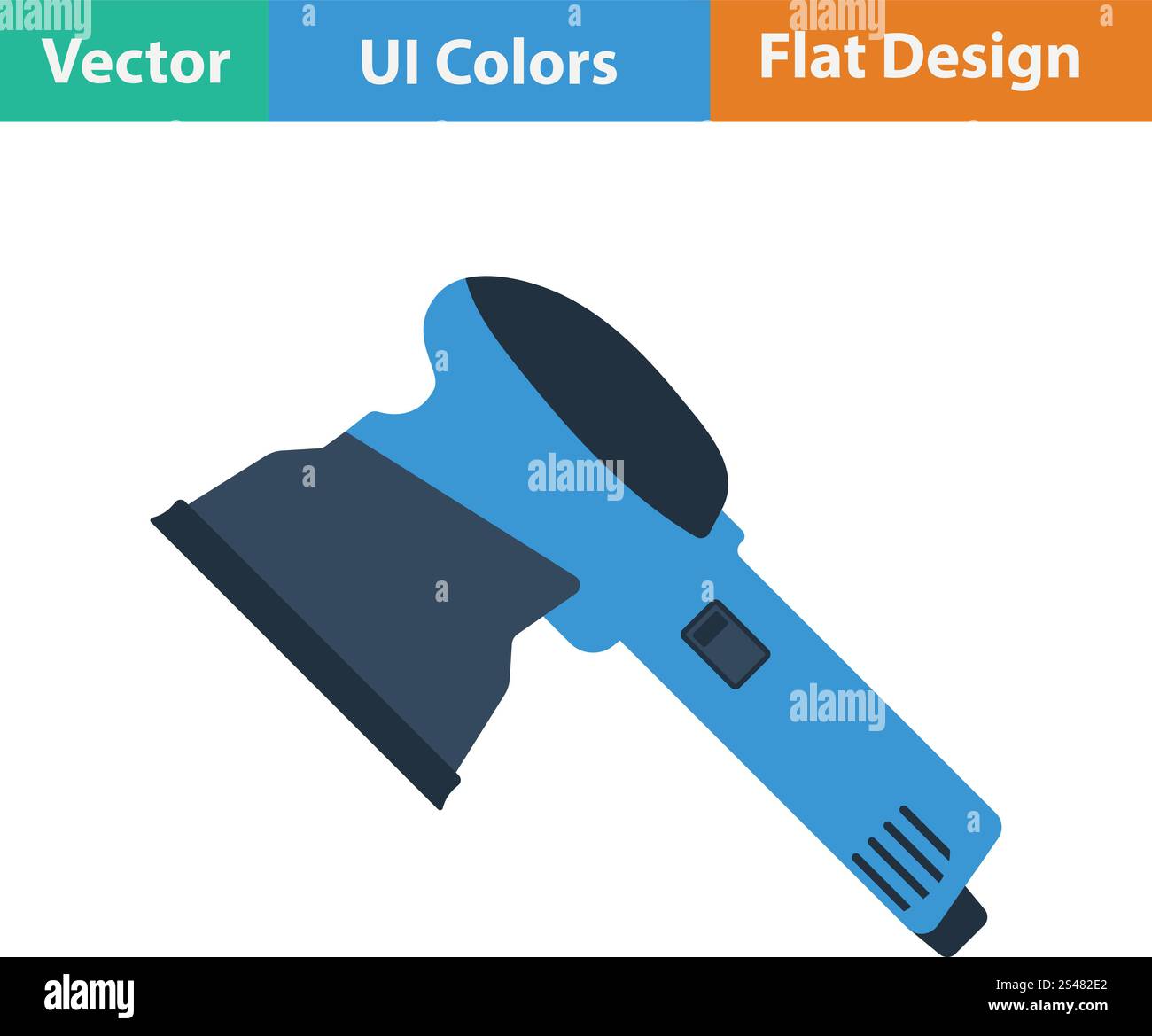 Flat design icon of grinder in ui colors. Vector illustration.. Flat ...