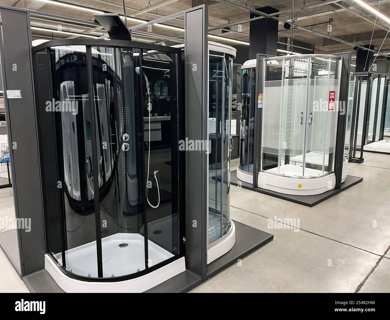 Kyiv, Ukraine - January 10, 2025: Showroom showcasing various modern ...