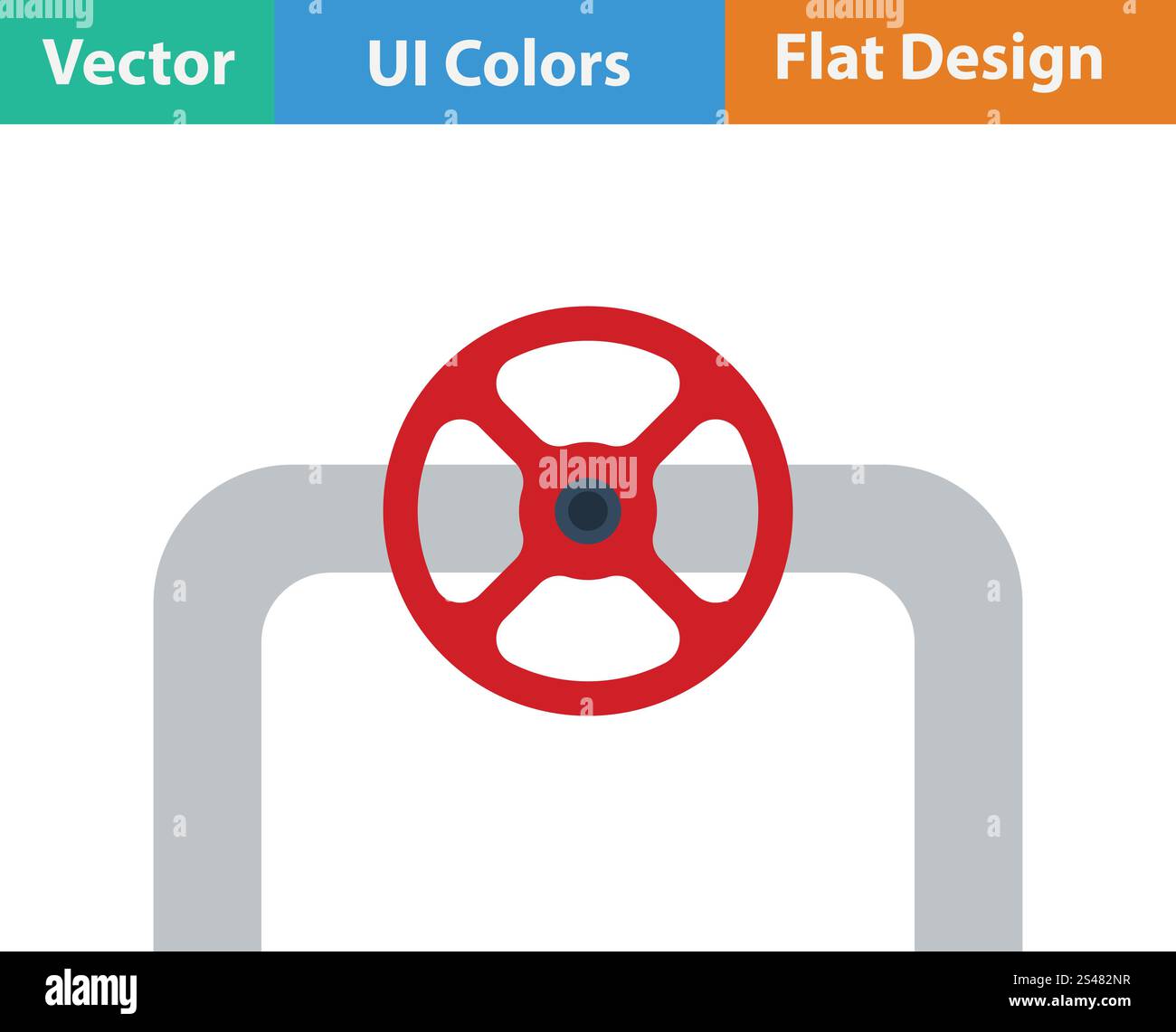 Flat design icon of in ui colors. Vector illustration.. Flat design ...