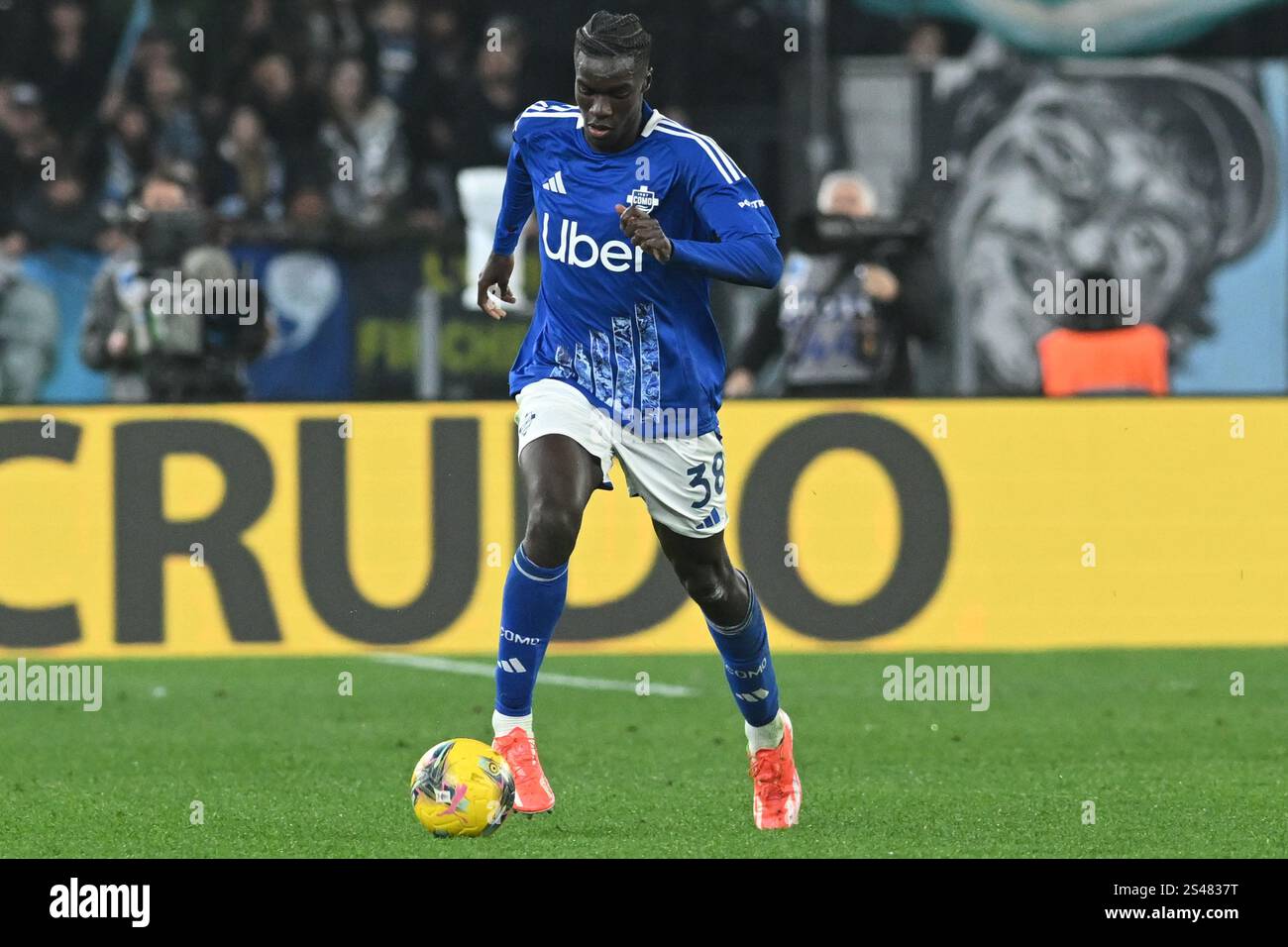 Rome, Italy. 10th Jan, 2025. Assane Diao of Como 1907 in action during the Serie A Enilive ...