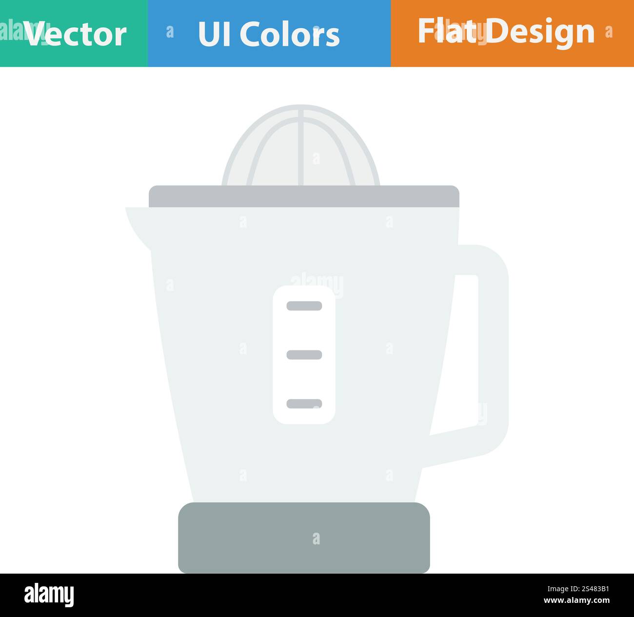 Citrus juicer machine icon. Flat design. Vector illustration Stock ...