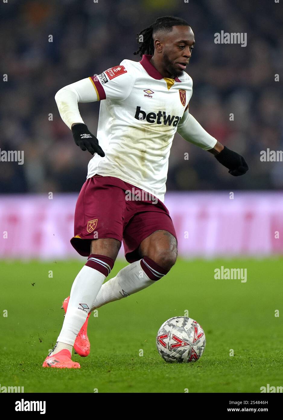 West Ham United's Aaron Wan-Bissaka in action during the Emirates FA ...