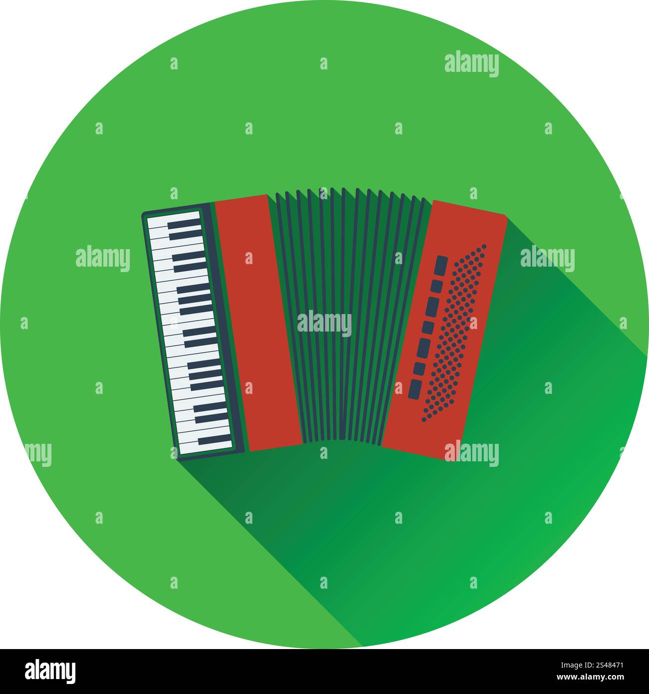 Accordion icon. Flat design. Vector illustration Stock Vector Image ...