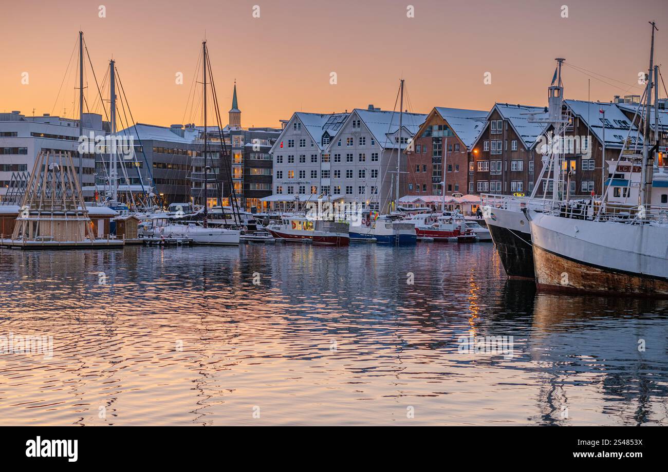 Beautiful arctic harbour in hi-res stock photography and images - Alamy