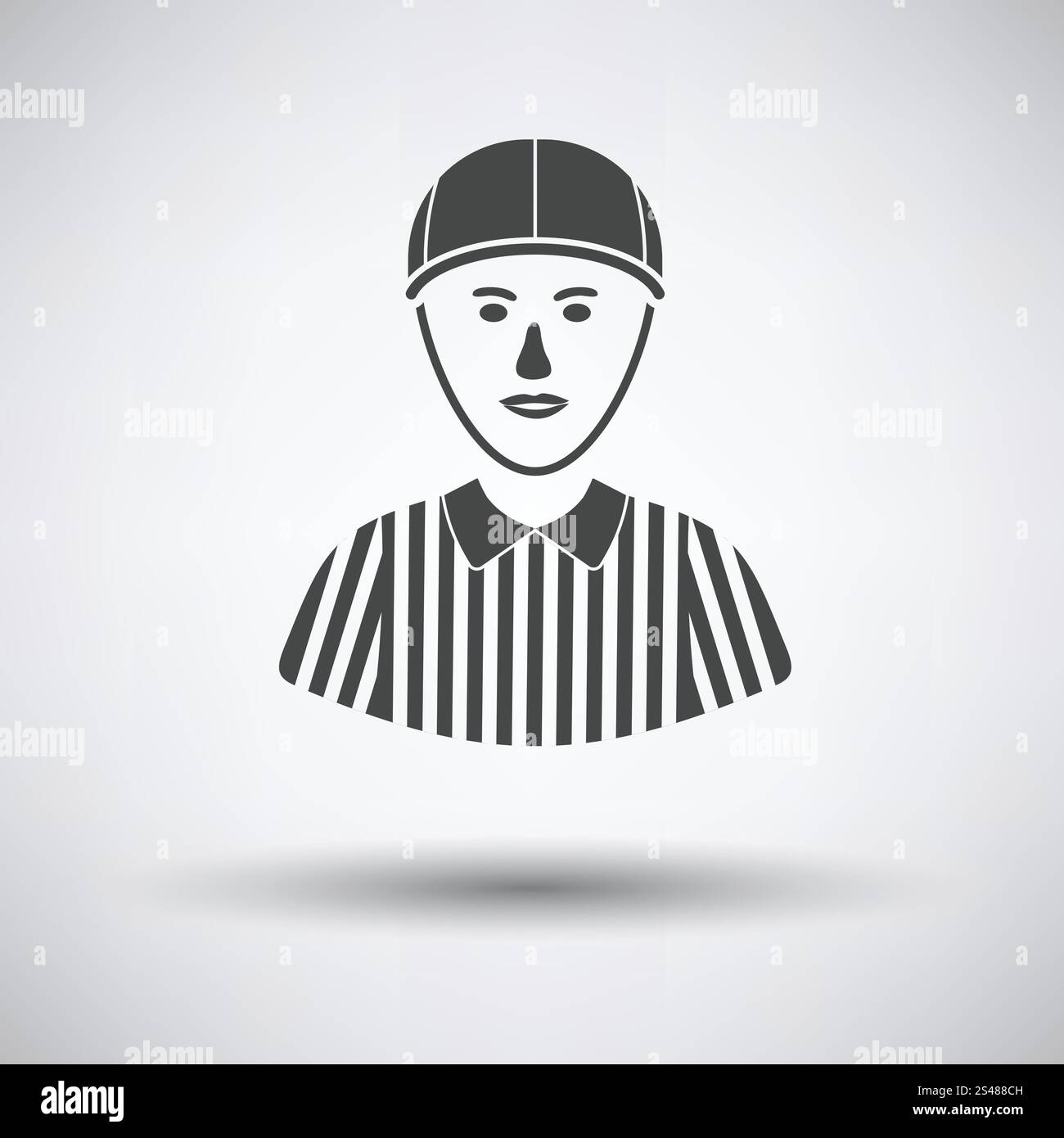 American football referee icon. Vector illustration Stock Vector Image ...