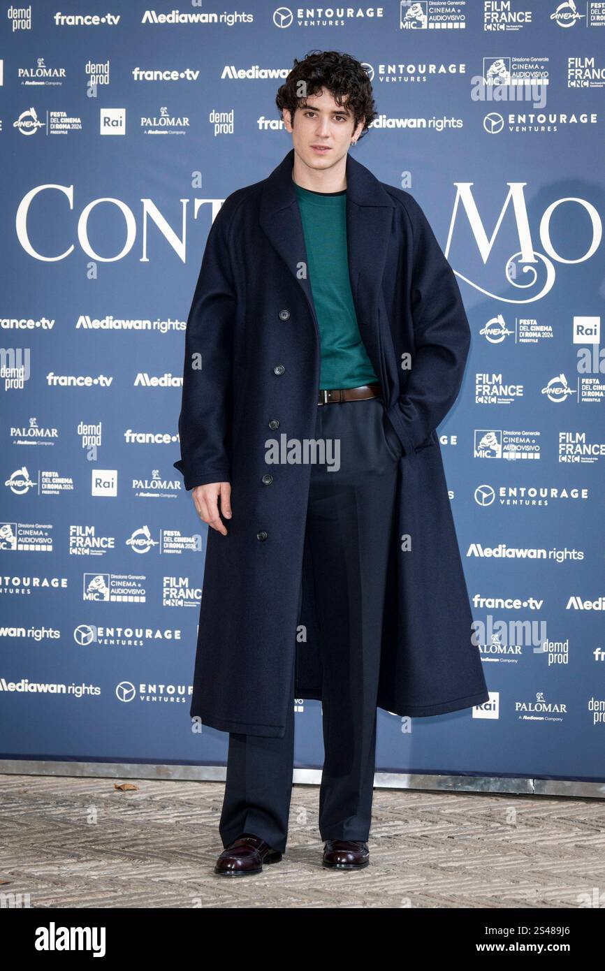 Rome, Italy. 10th Jan, 2025. Nicolas Maupas attends the “Il Conte di ...